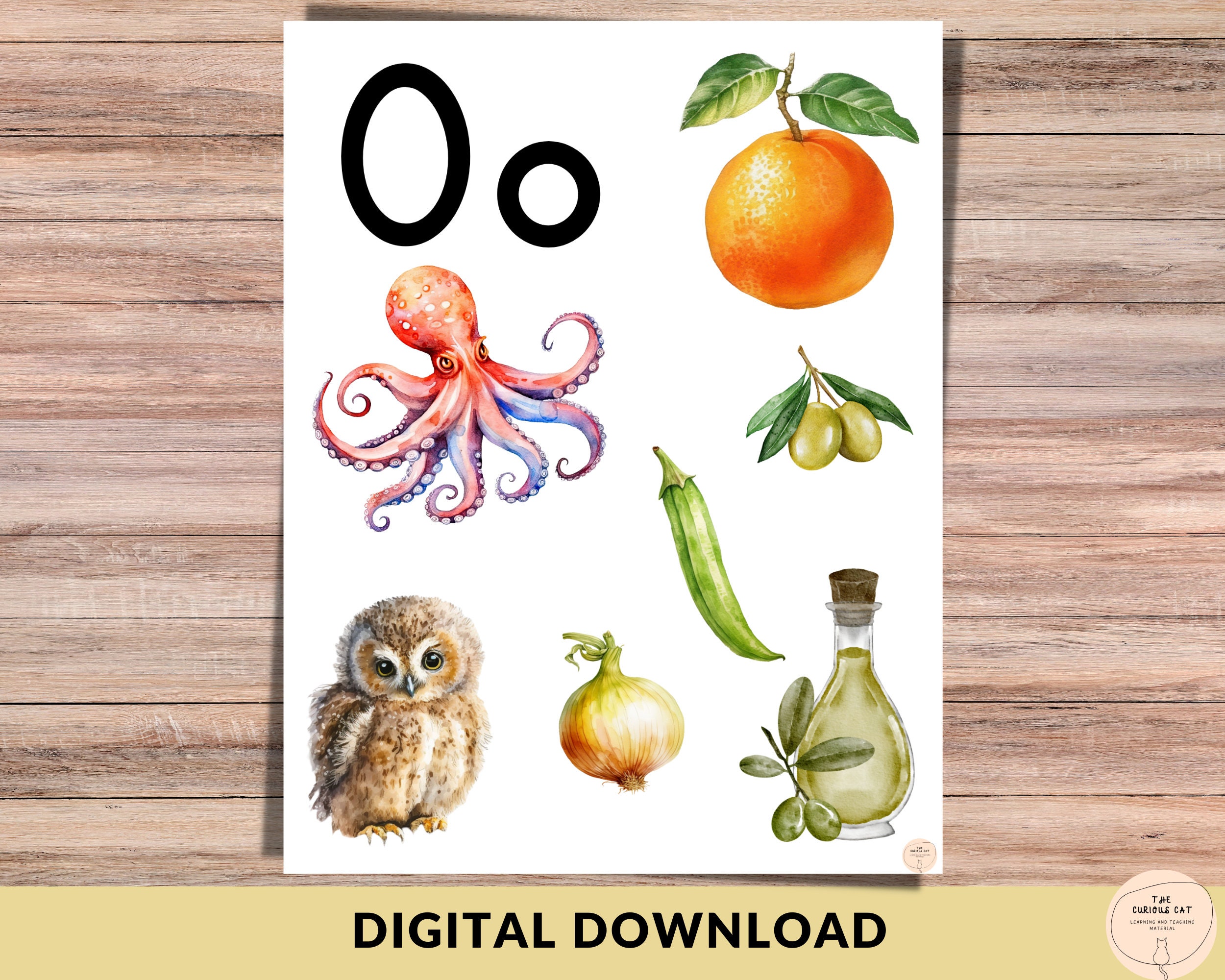 Pre-school Alphabet Posters, Toddlers Letter Sounds, Kindergarten ...