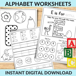 Alphabet Printables | Letter Sounds Worksheets for Pre-schooler and ...