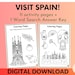 Spain Worksheets, Pre-school Worksheets, A Fun and Educational Travel ...