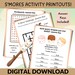 Camping Smores Game, Campfire Activities for Kids, Printables for ...