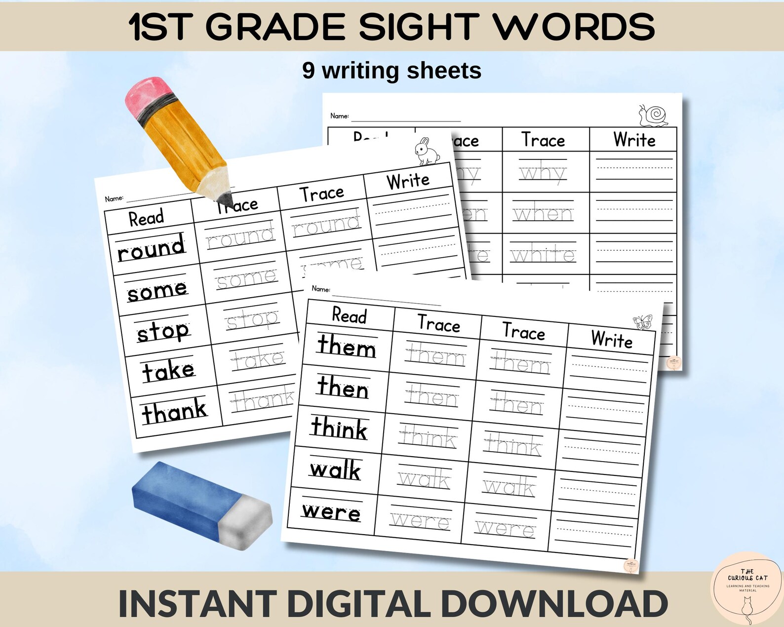 1st Grade Reading Resources, Printable Sight Words Activities ...