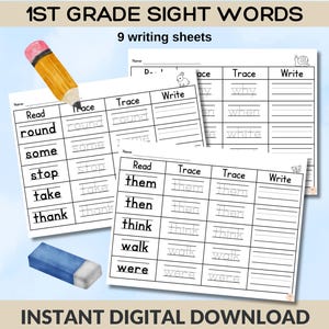 1st Grade Reading Resources, Printable Sight Words Activities ...