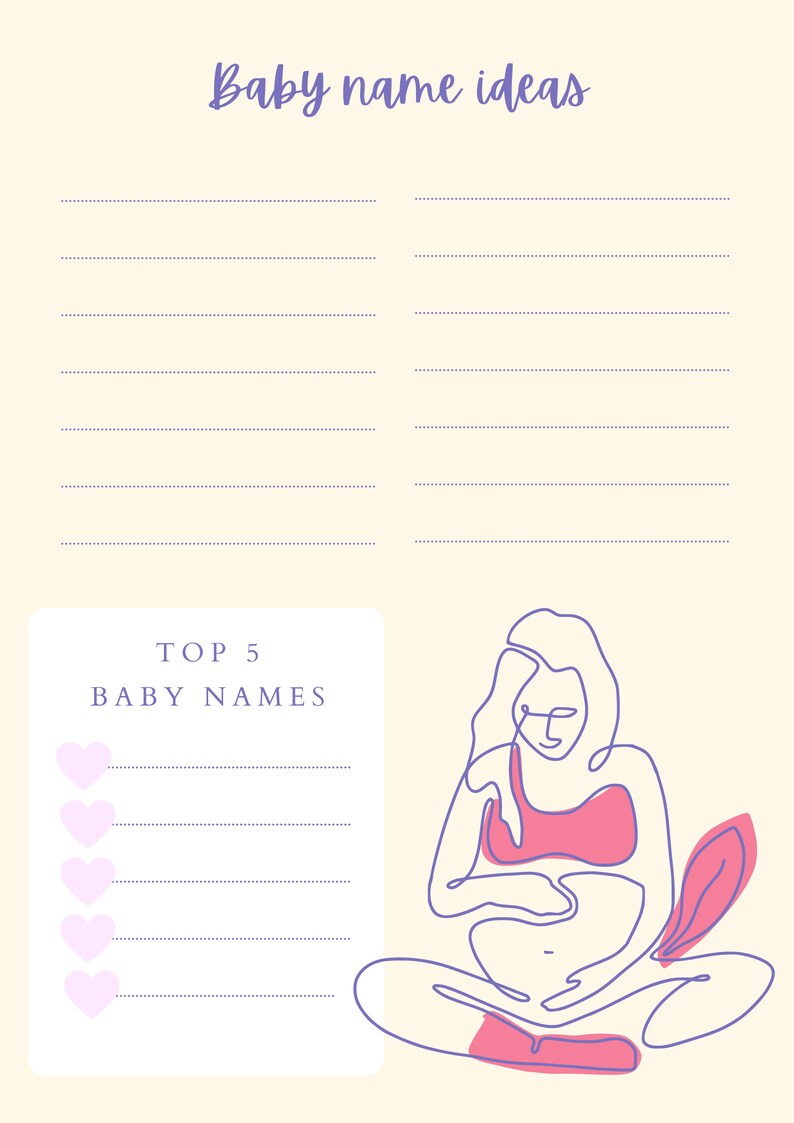 Digital Pregnancy Planner - Etsy