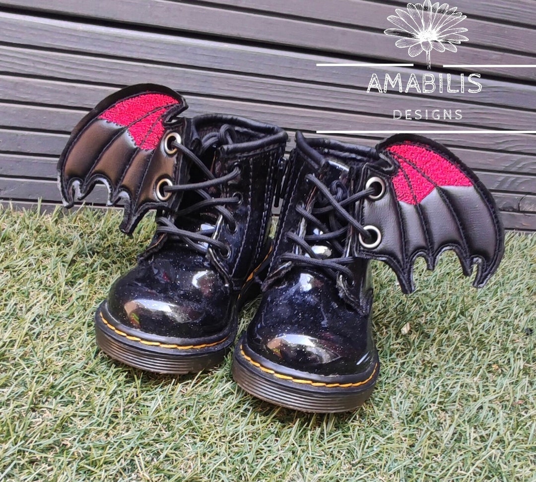 Childrens Gothic Bat Shoe Wings - Etsy