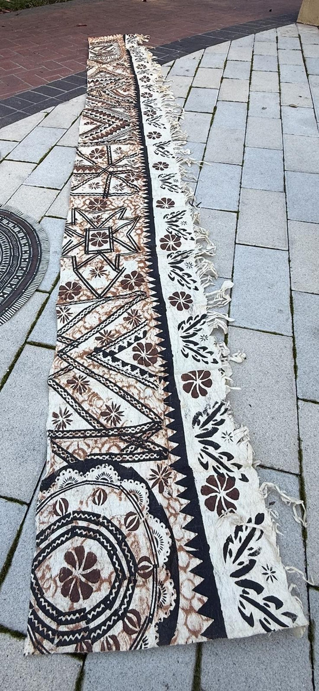 Polynesian Tongan Tapa Cloth | 310cm Handcrafted Art - Etsy
