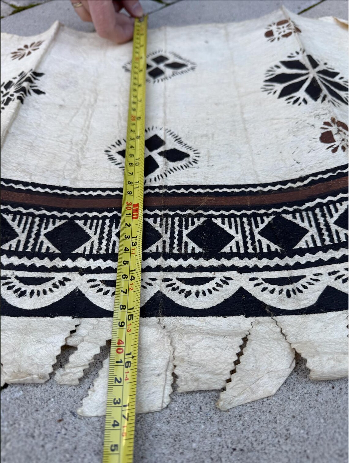 Vintage Tapa Cloth | 42x31” | Polynesian Tribal Art - Etsy