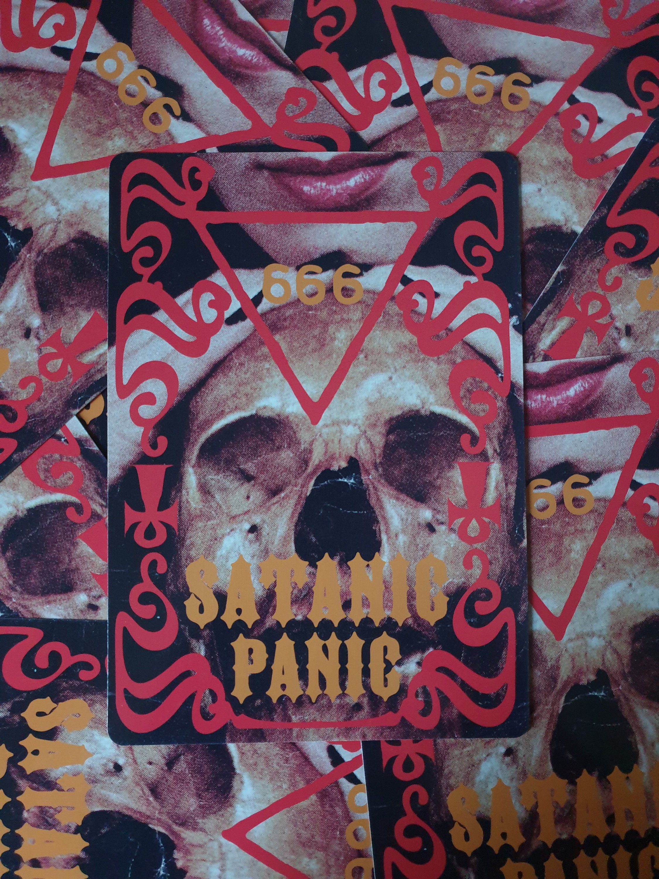 SATANIC PANIC Art Print Postcard, 70s Occult Vintage Witchcraft Print ...