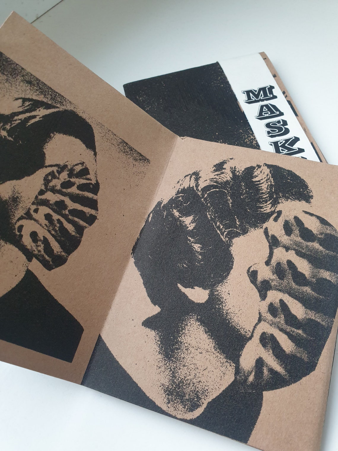 MASKS Mini Art Zine DIY Fanzine Collage Zine 8-page Zine - Etsy