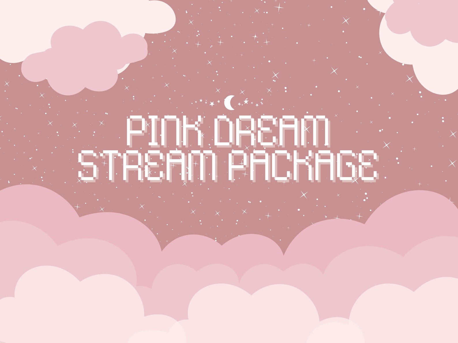 Pink Dream Animated Overlay Package | Digital Download | Twitch ...