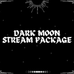 Dark Moon Animated Overlay Package | Digital Download | Twitch, Youtube ...