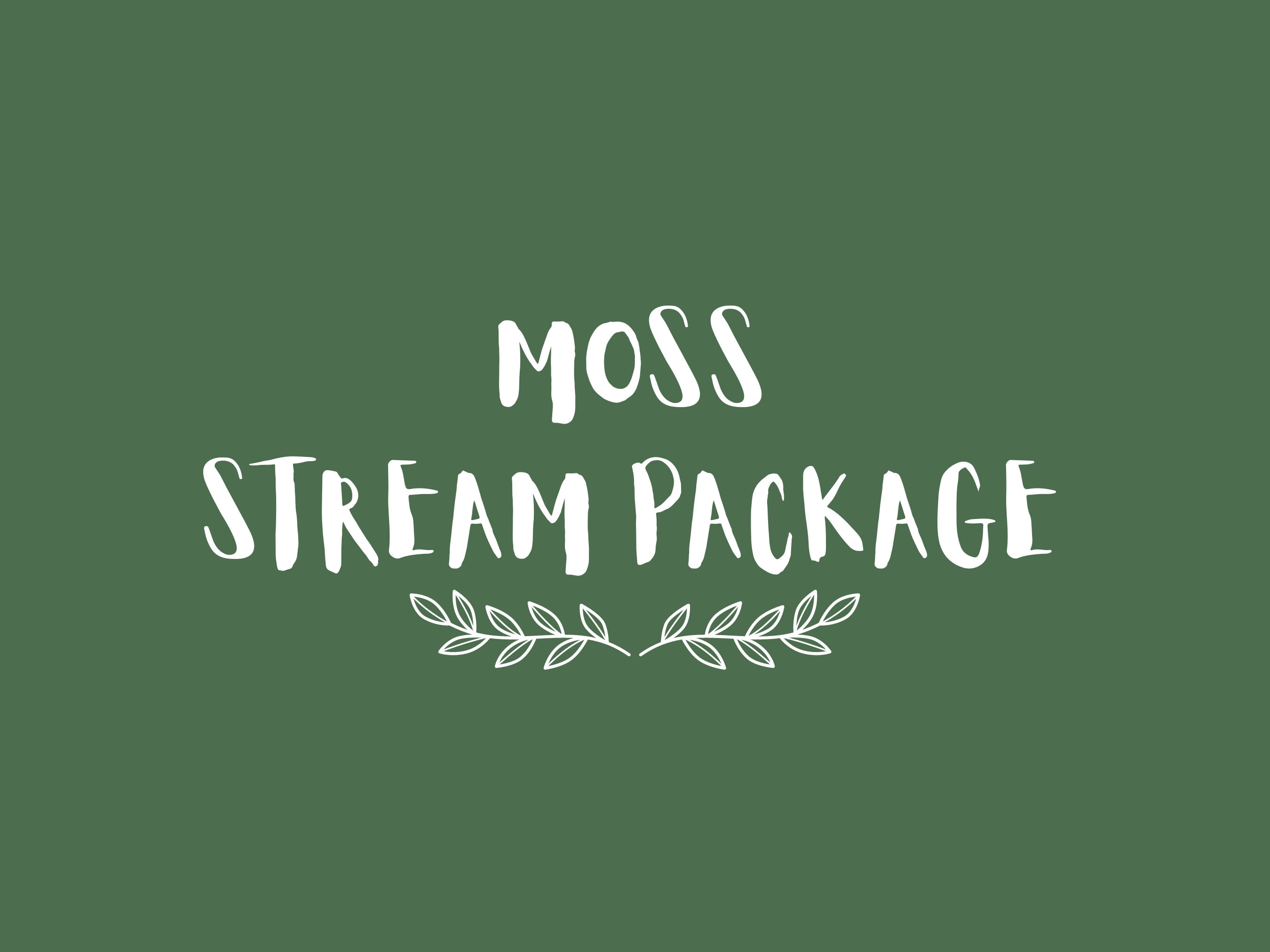 Moss Twitch Animated Overlay Package | Digital Download | Twitch ...