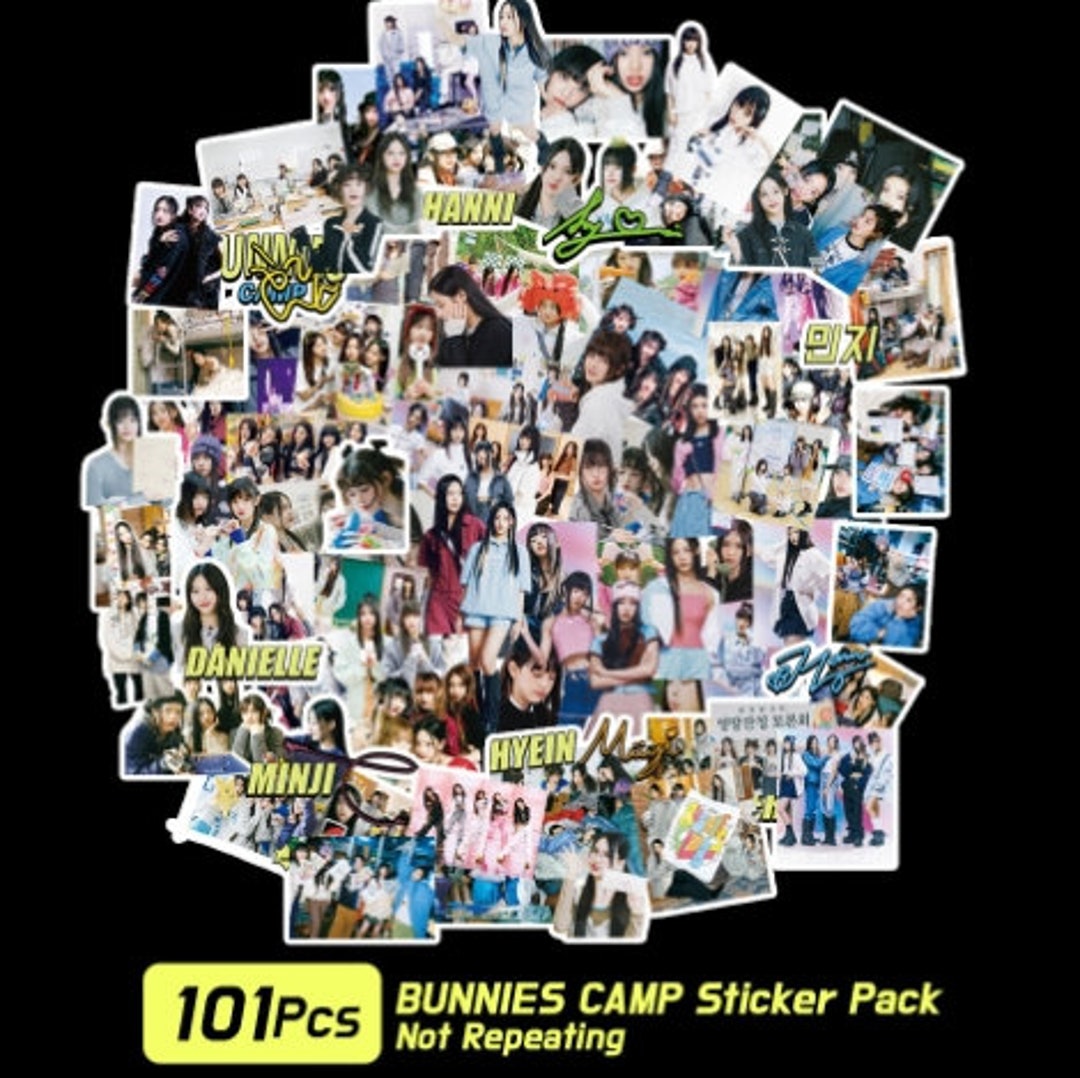 101 Pieces New Jeans Head Stickers Minjin Hanni Danielle - Etsy