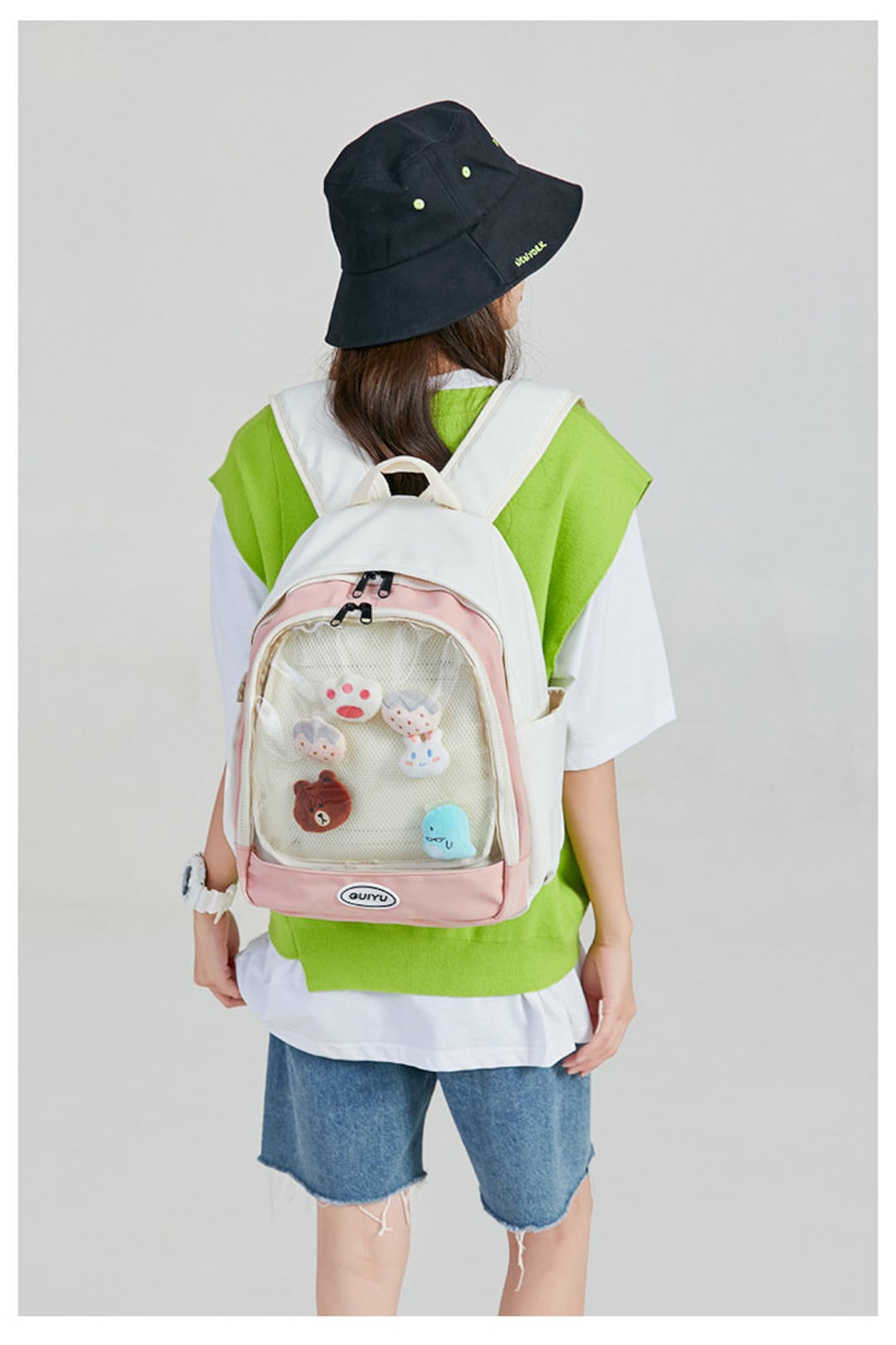 Ita Bag Clear Windows Ita Backpack for Pins Display Daily - Etsy