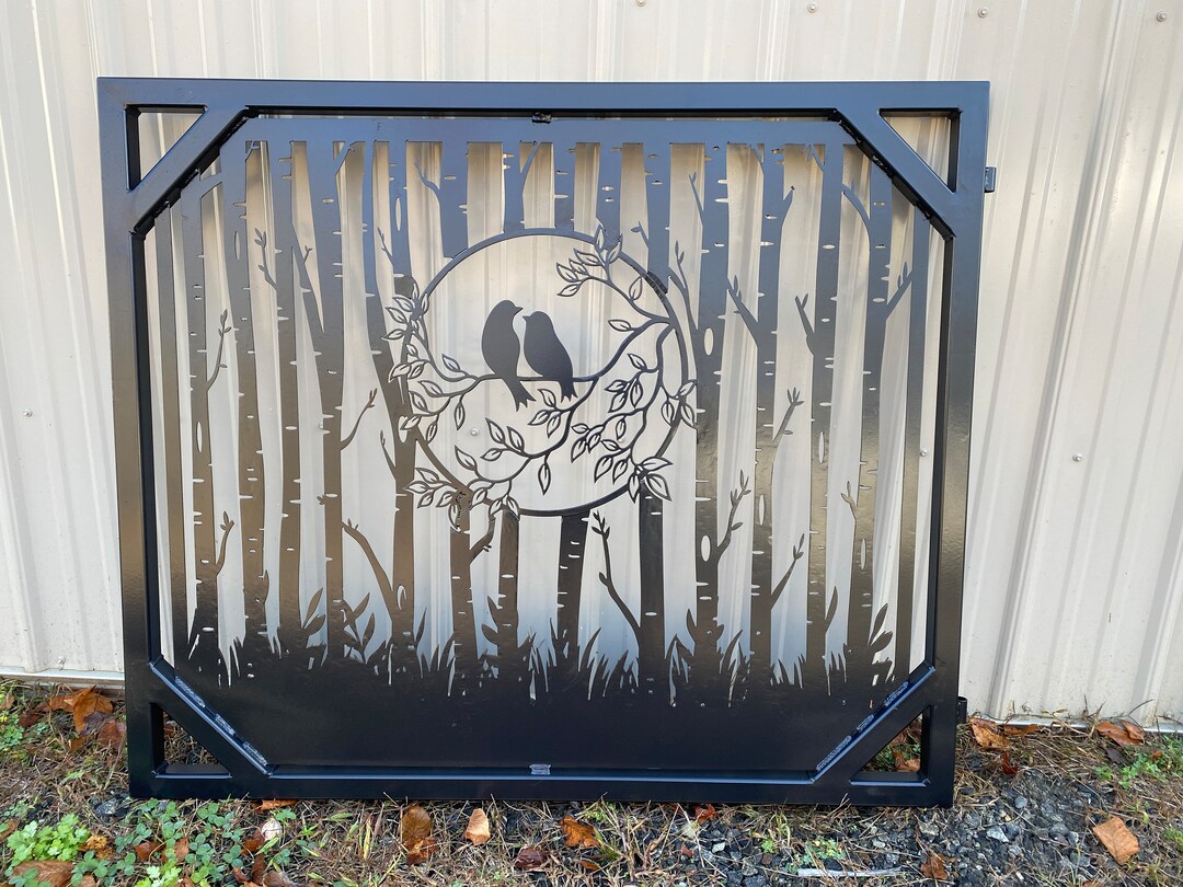 Metal CNC Plasma Cut Garden Gate - Etsy