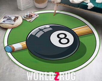 8 Ball Rug - Etsy
