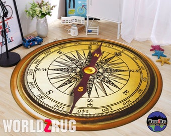 Floor Medallion Compass Rose - Etsy