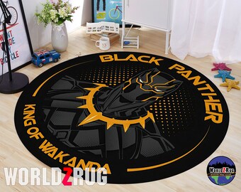 Black Panther Rug - Etsy