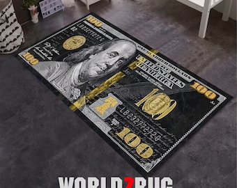 100 Dollar Bill Rug - Etsy