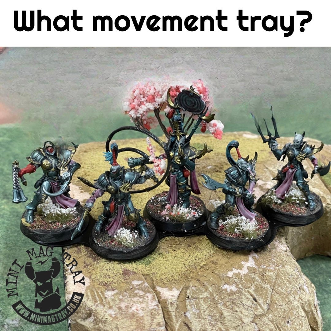 32mm Horde Bundle – 30 Men Combat Trays; Minimagtray Magnetic Aos ...