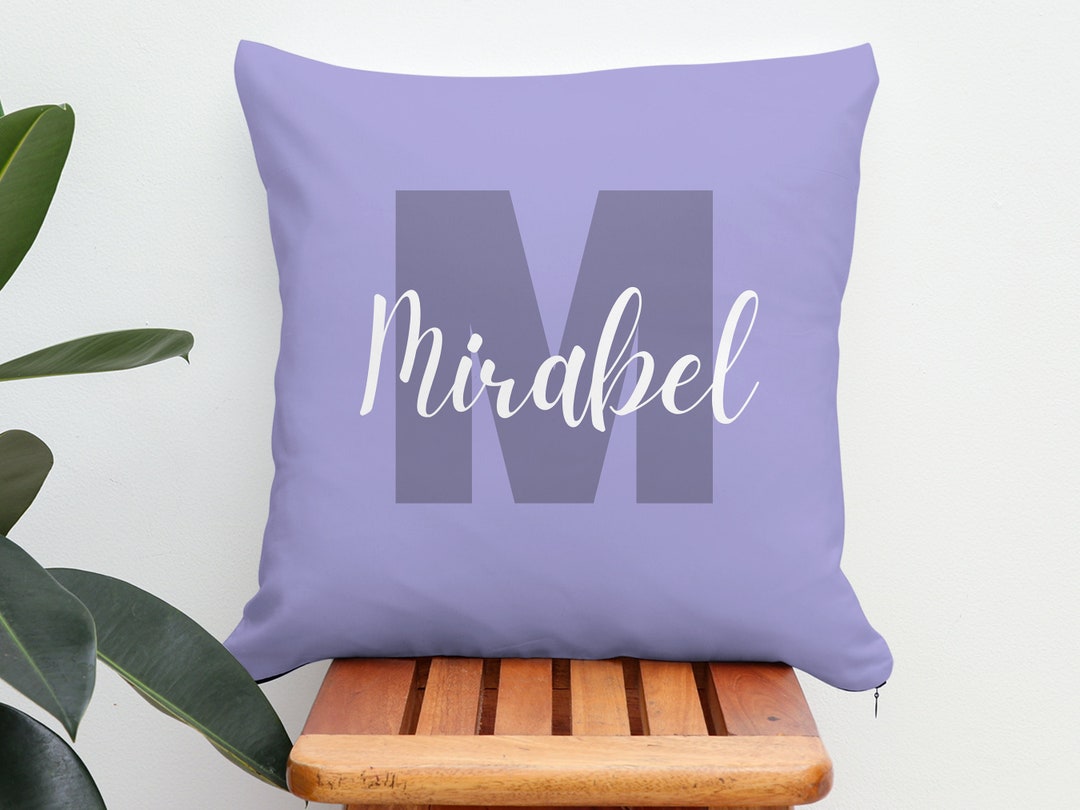 Custom Name Throw Pillow, Personalized Name Pillow, Customized Name ...