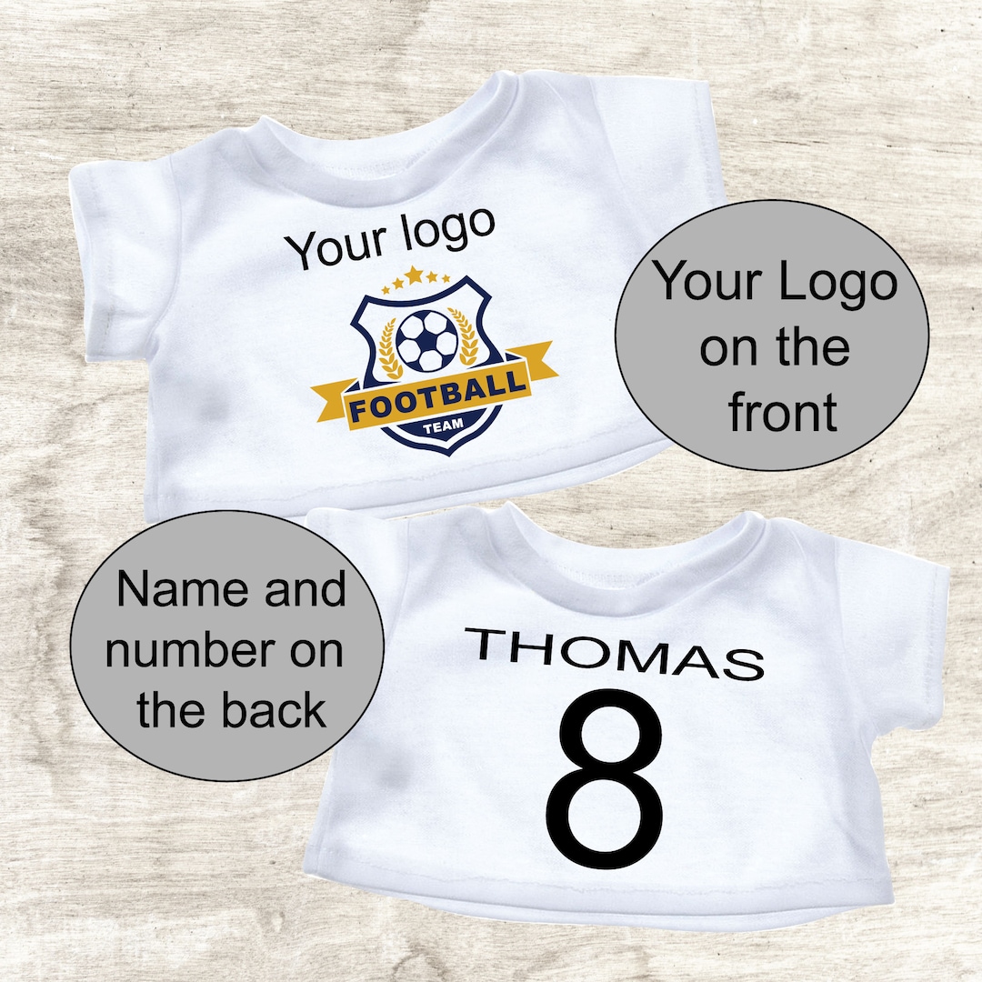 Football Logo Teddy Bears T-shirt Rugby Sport Teddy Bears Clothes T ...
