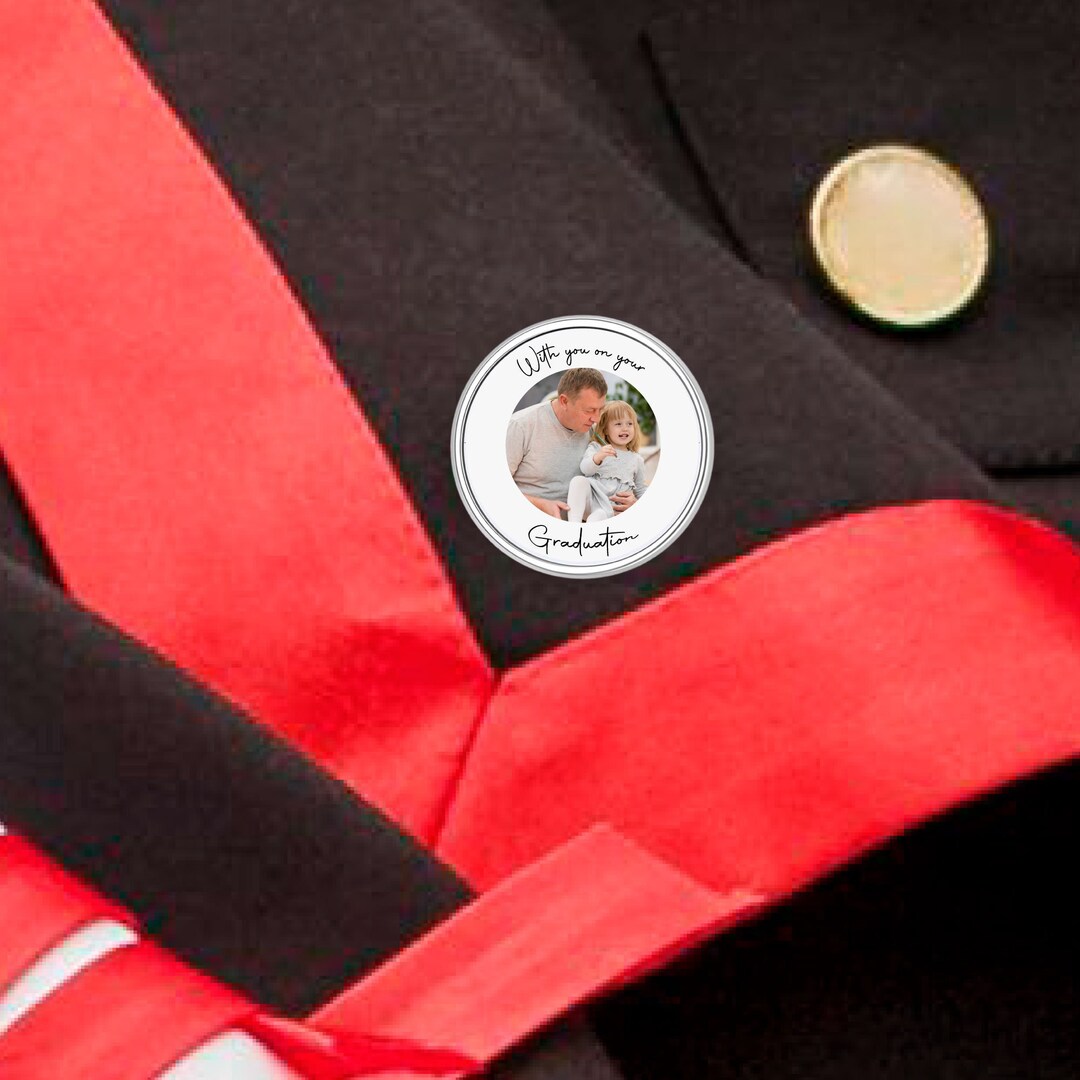 With You on Your Graduation Lapel Pin Badge Personalised With Your Own ...