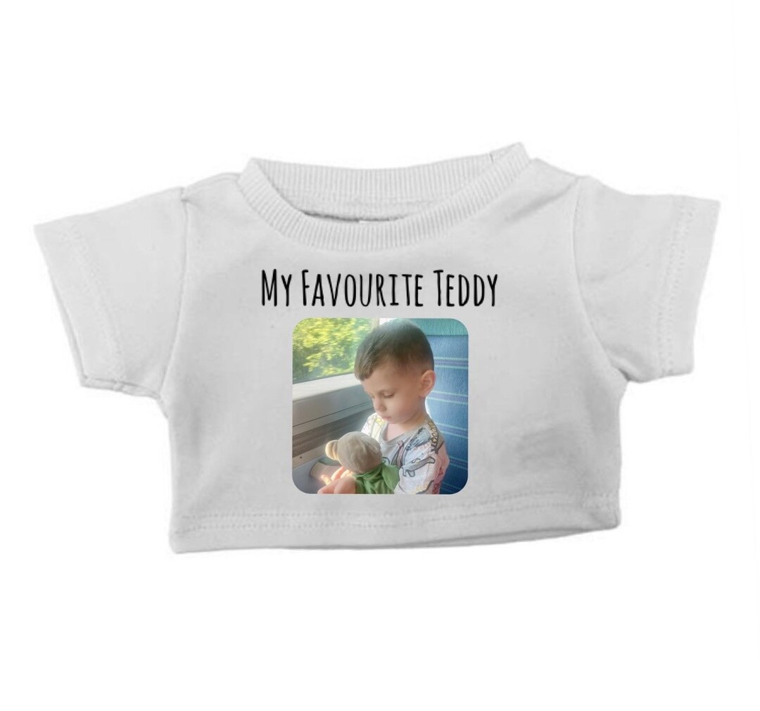 Personalised Teddy Bears T-shirt T-SHIRT ONLY Custom Teddy Clothing T ...