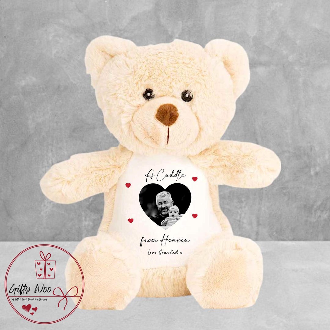 Memory Teddy Bear - A Cuddle From Heaven Teddy - Memory Gift - Memorial ...