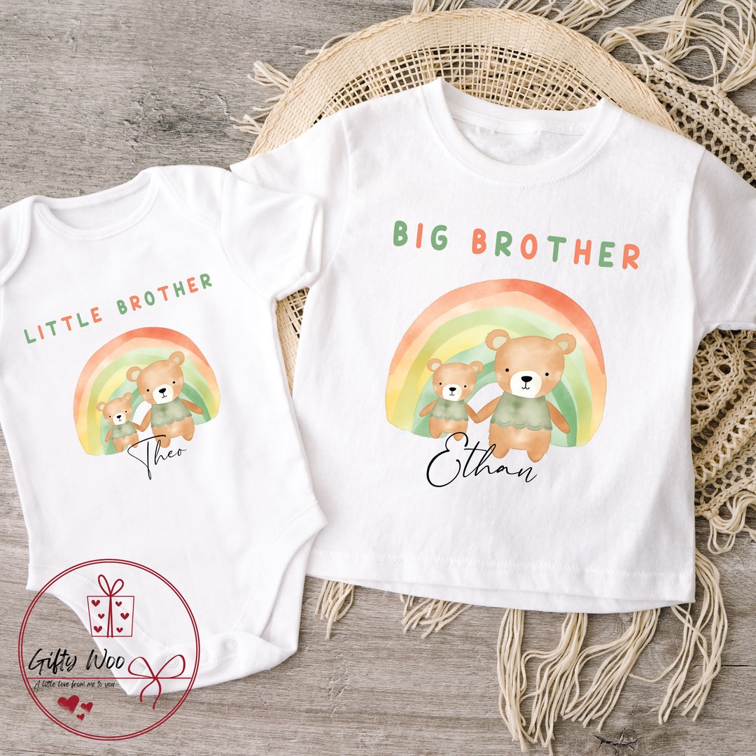Big Brother Little Brother T-shirt and Vest Matching T-shirts and Baby ...