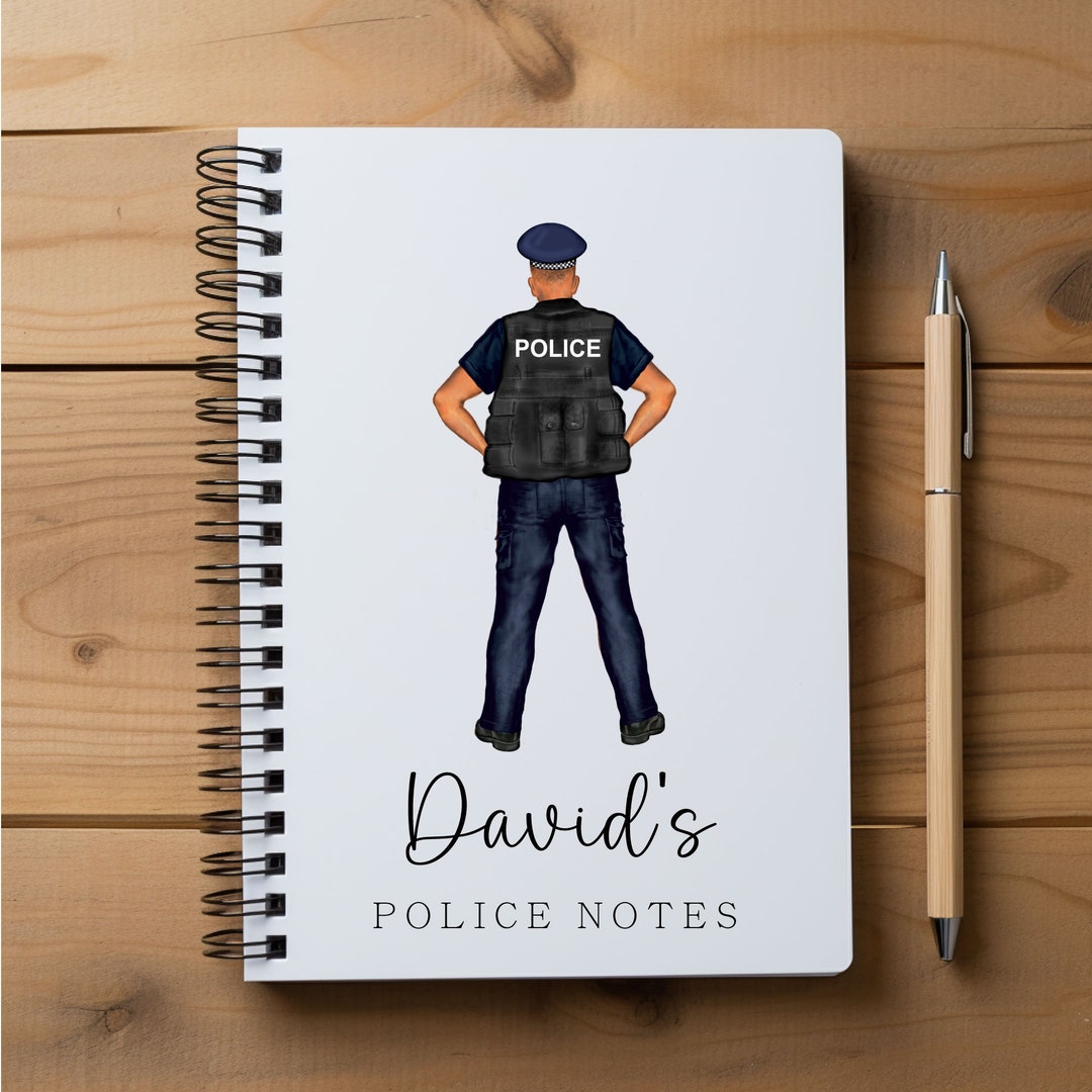 Personalised Policeman Notebook - Congratulations Police Gift ...