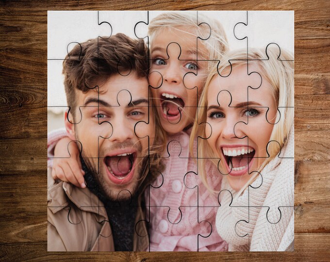 Custom Hardboard 25 Piece Jigsaw Puzzle Glossy Finish Your Picture on ...