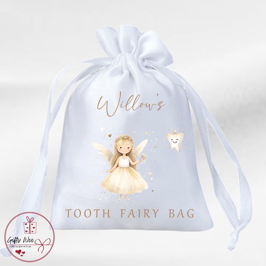 Personalised Tooth Fairy Bag - Tooth Fairy Pouch - Lost Tooth Bag ...