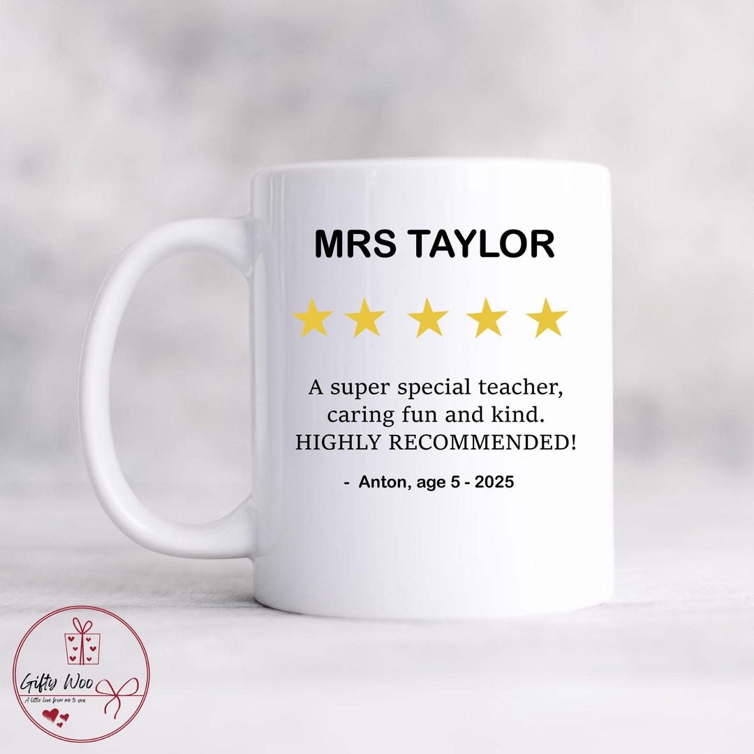 Personalised Teacher Mug Gift - Teacher Gifts - Teaching Assistant ...