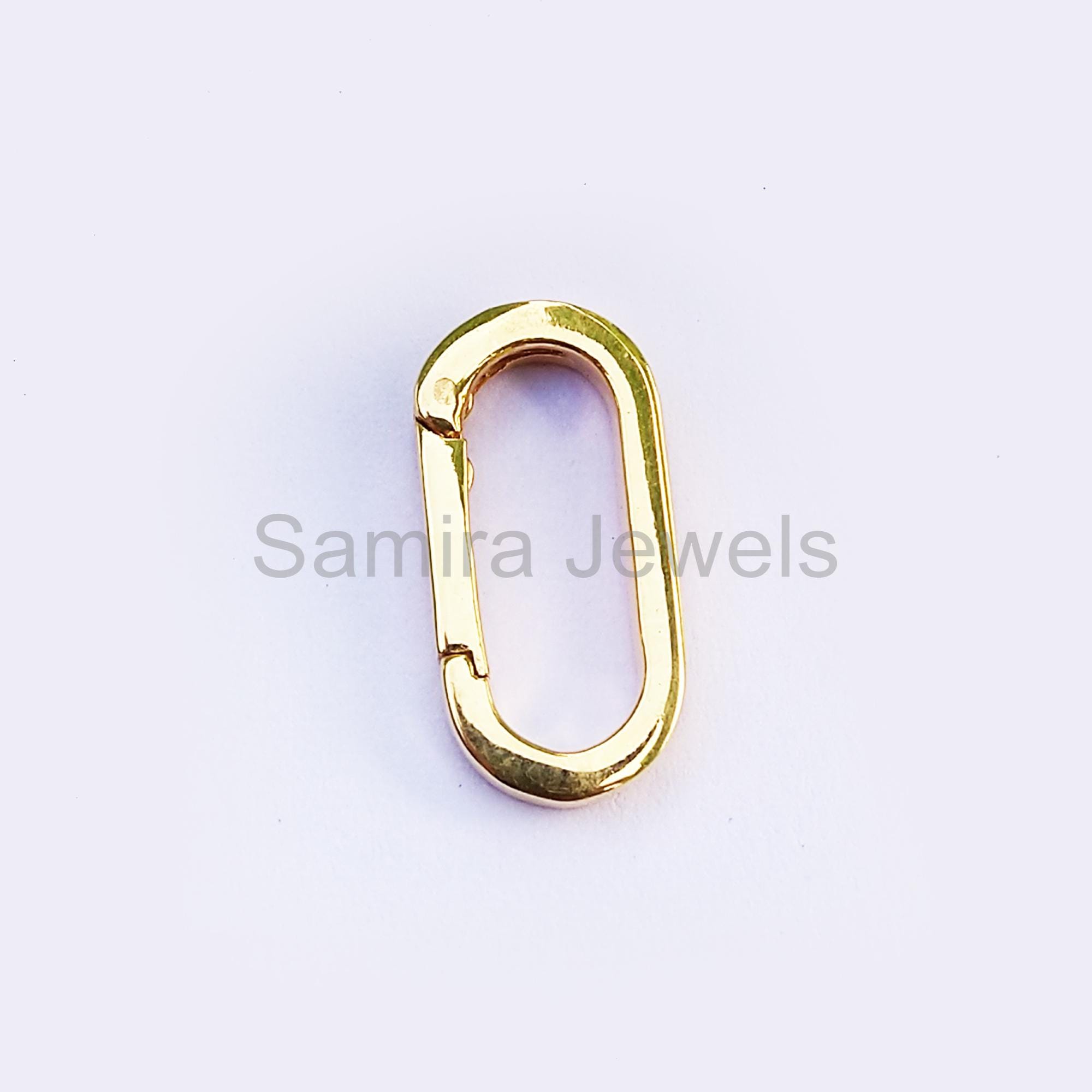 14K Yellow Gold Clasp, Handmade Jewelry Enhancer (20x11mm) - Etsy