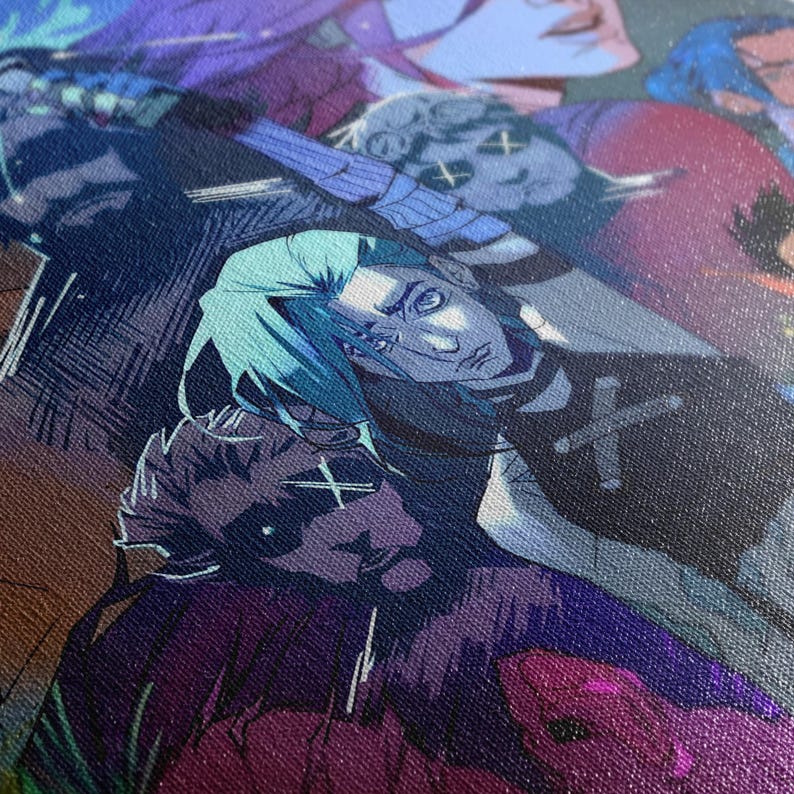 League of Legends Arcane Characters Canvas Print, Arcane Tv Show Canvas ...
