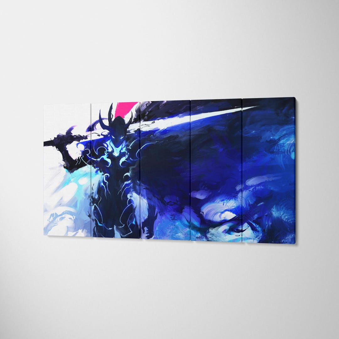 Solo Leveling Anime Igris the Red Knight Canvas Decor, Knight Commander ...