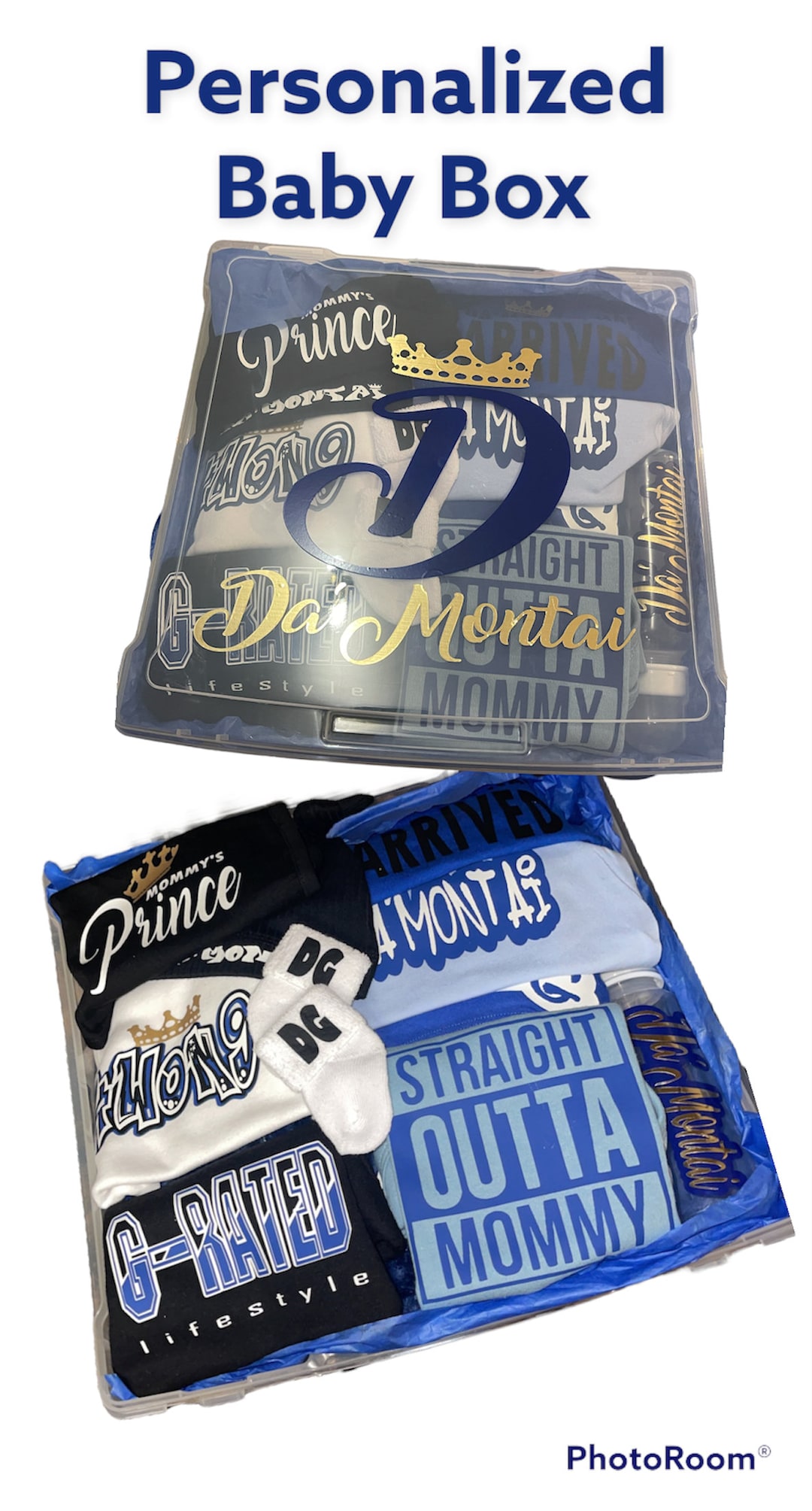 Personalized Custom Baby Box, Baby Shower Custom Box, Birthday Gift 0 ...