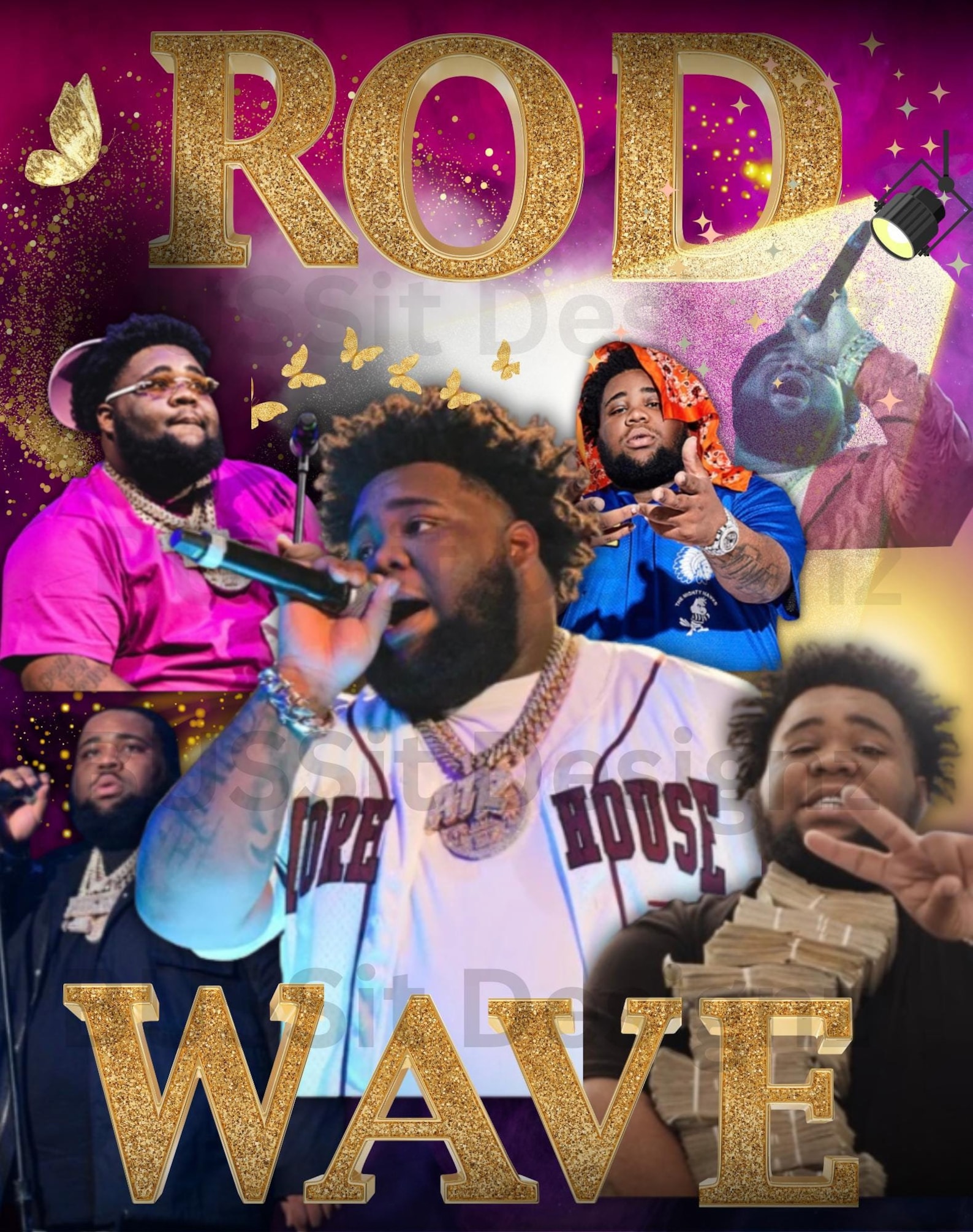 Rod Wave PNG File, Concert Design, T Shirt Design - Etsy
