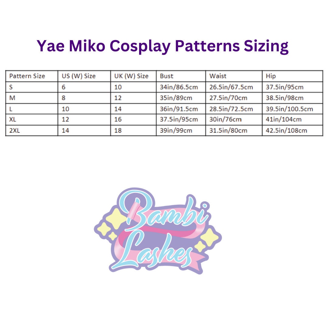 Yae Miko Cosplay Pattern and Tutorial, Genshin Impact Yae Miko Pattern ...