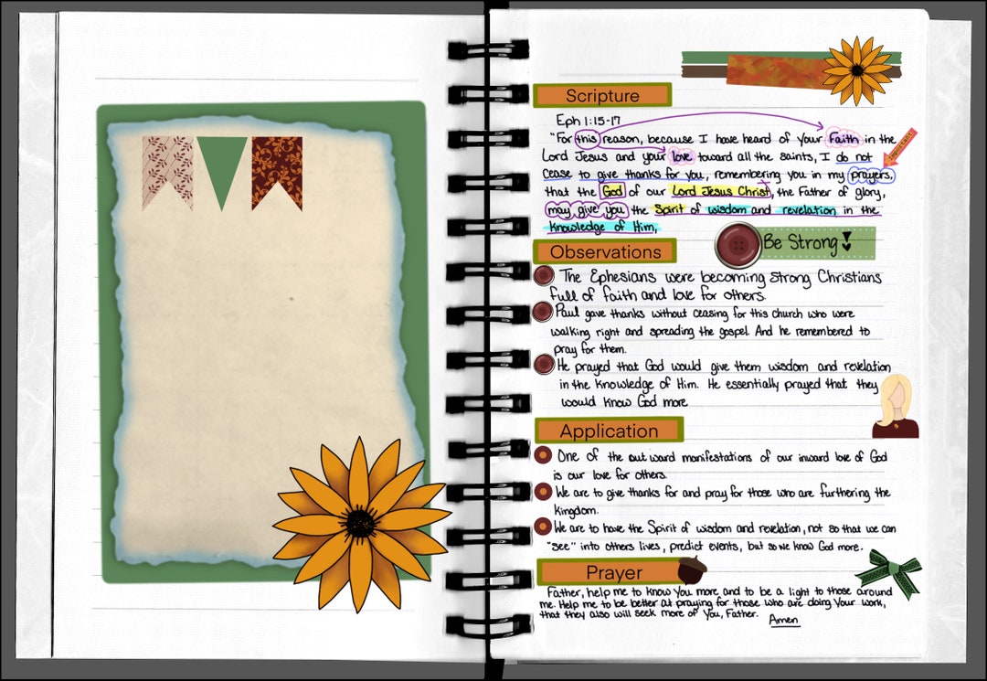Fall Bible Study Kit Scripture Study Verse Study Bible Journaling - Etsy