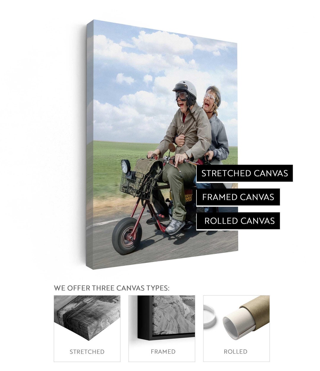 Dumb and Dumber Canvas Print | Mini Bike Road Trip 1994 | Stretched ...