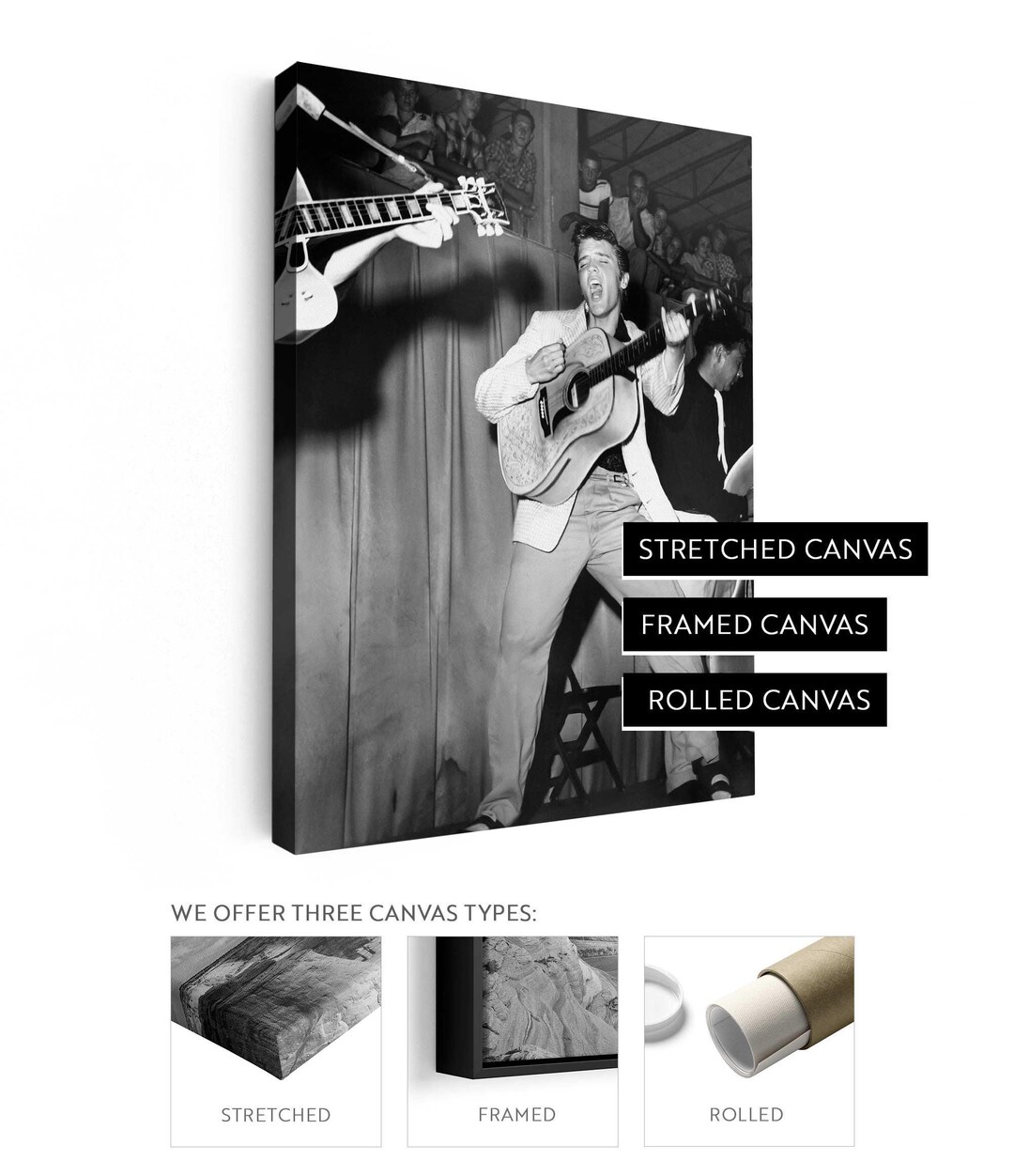 Elvis Presley Canvas Print | Concert in Tampa, Florida, July 31,1955 ...