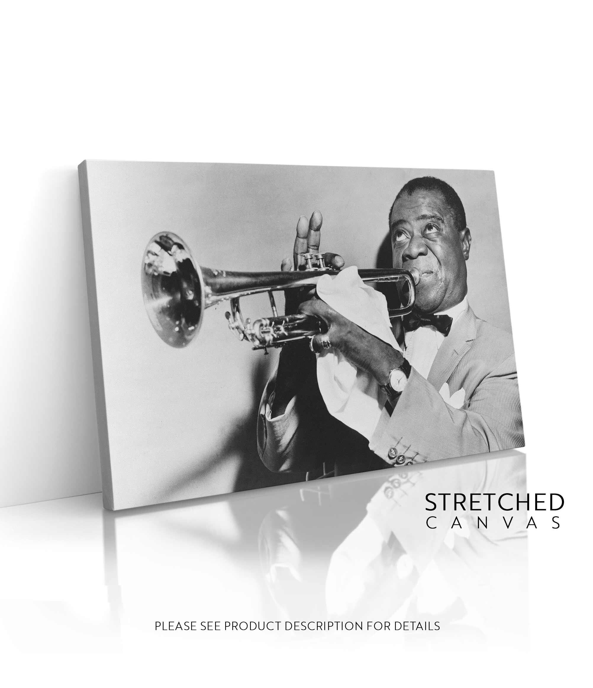Louis Armstrong Canvas Print | Trumpeter Jazz Musician Singer Composer ...