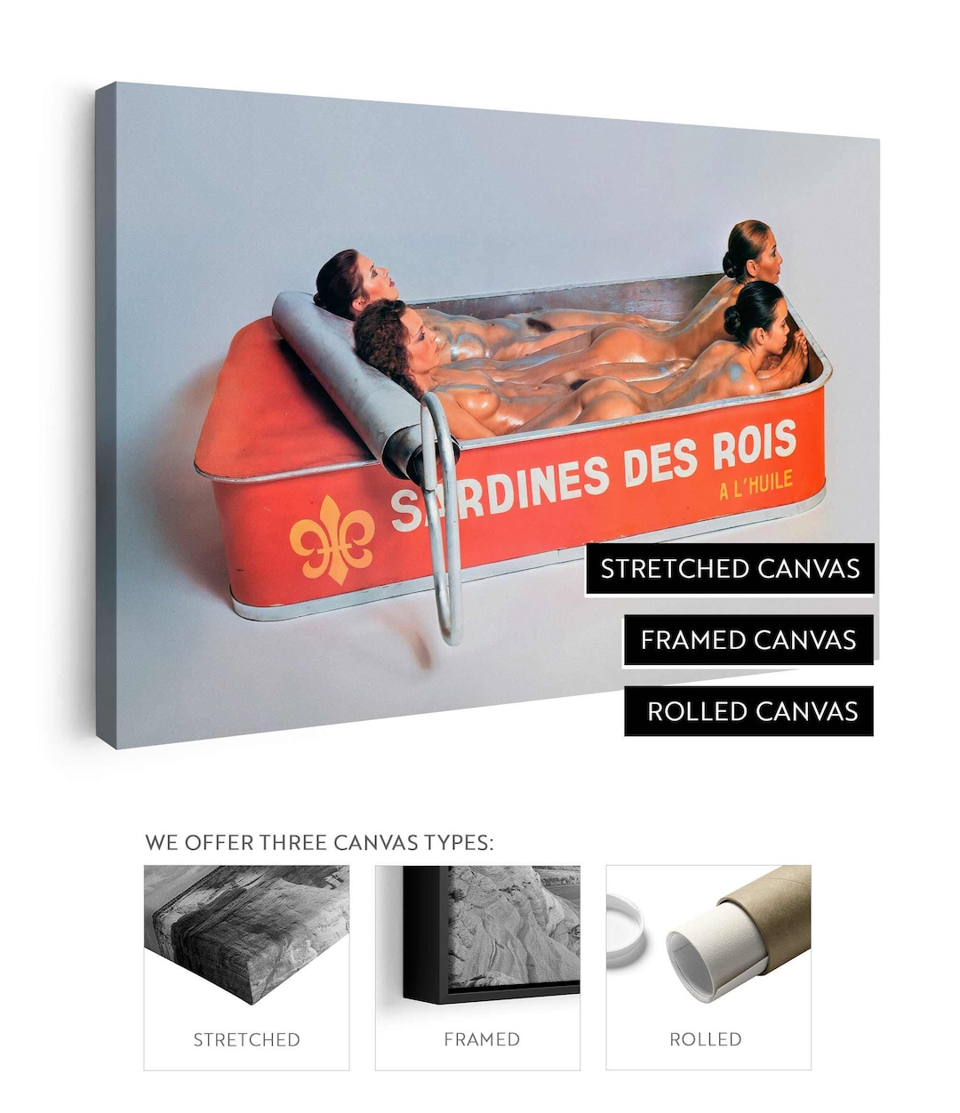 Sardines of the Kings Canvas Print | Sardines Des Rois a L'huile 1970 ...