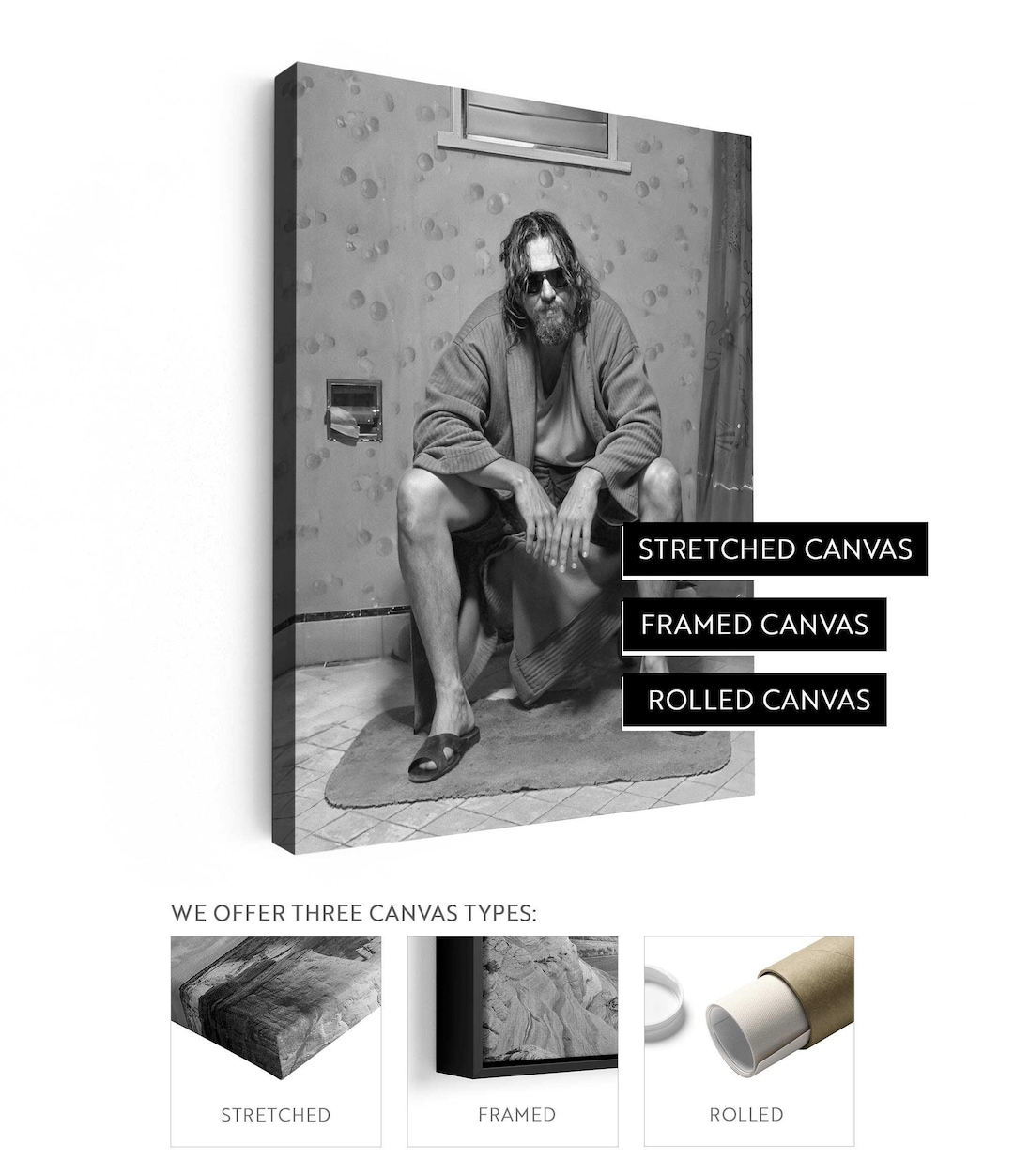 The Big Lebowski Canvas Print | Where's the Money Lebowski? | 1998 ...
