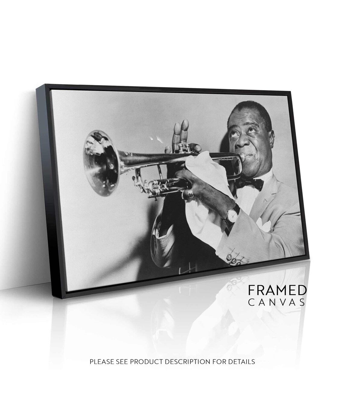 Louis Armstrong Canvas Print | Trumpeter Jazz Musician Singer Composer ...