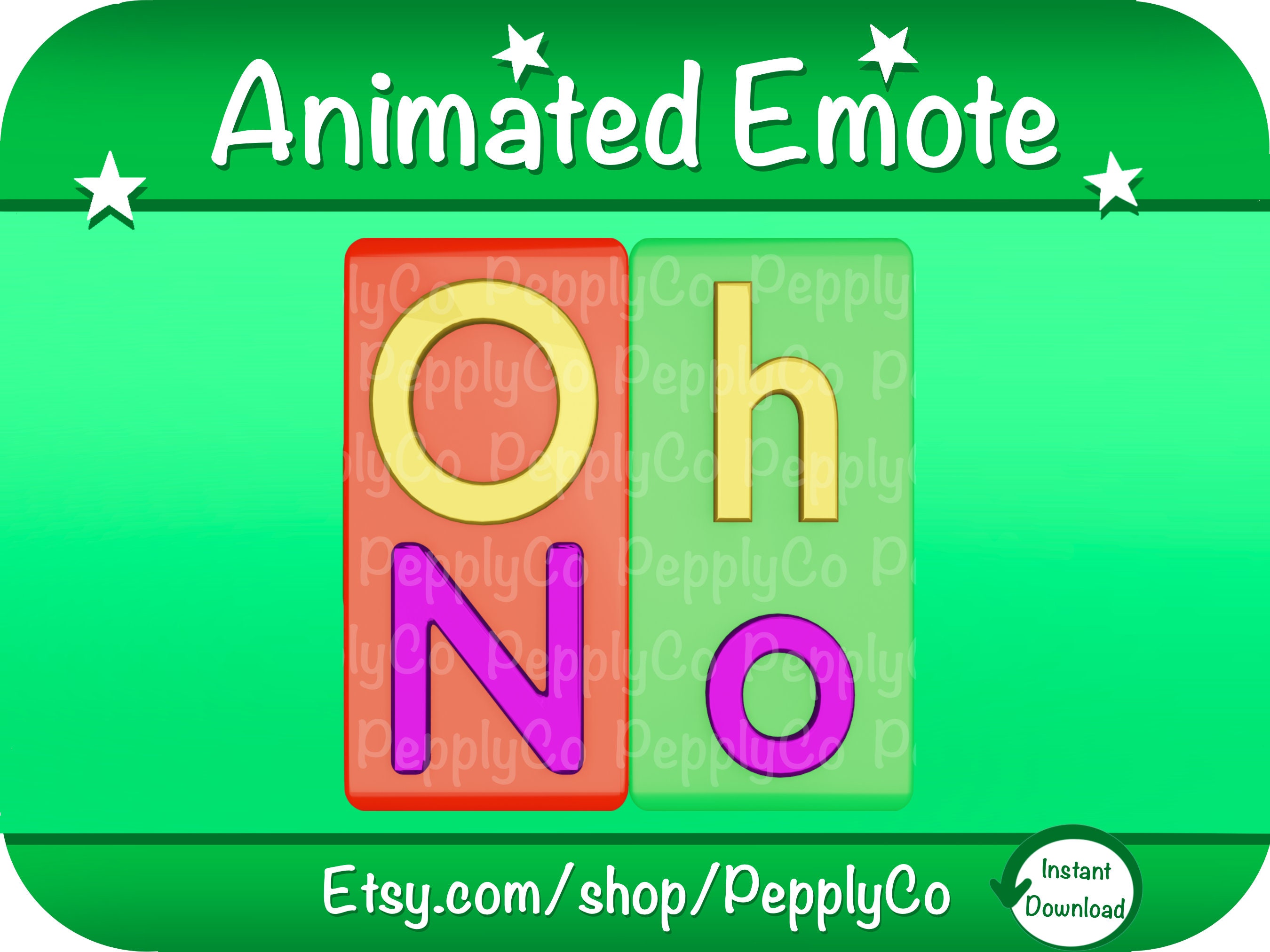 ANIMATED Twitch Emote Oh No Twitch Emote Discord Emoji - Etsy