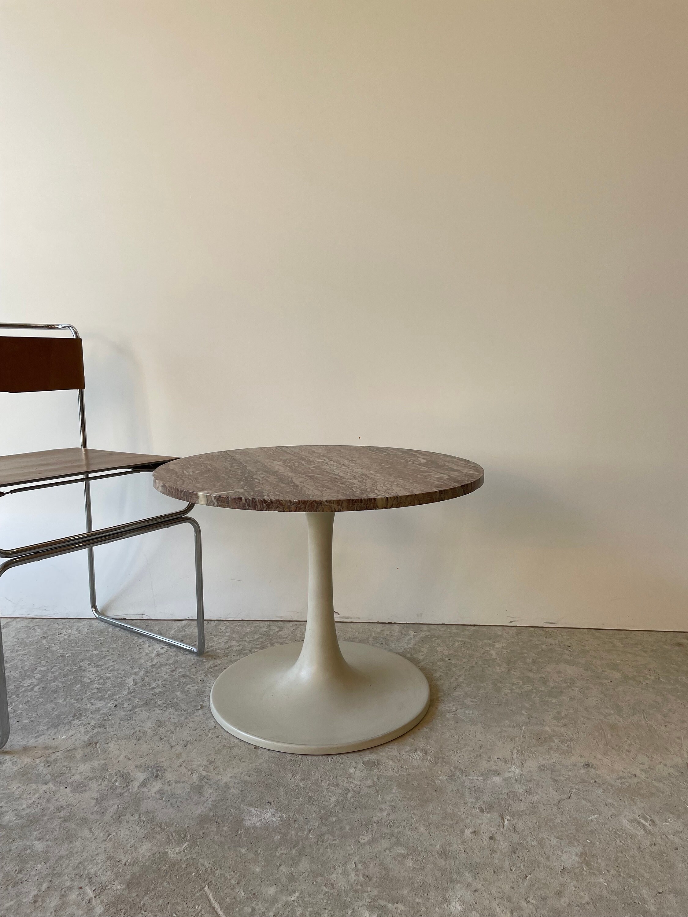 Designer Tulip Coffee Table With Red Marble Top, 1970 - Etsy