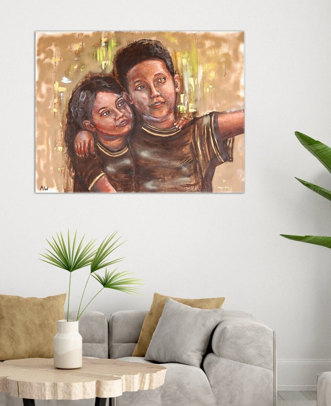 Happy Kids Graffiti Art Print: Large Pop Art Canvas Wall Decor - Etsy