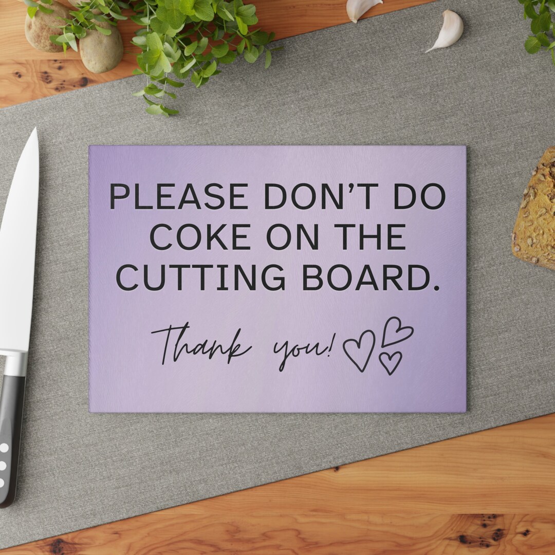 Funny Tempered Glass Cutting Board, Gag Gift Cutting Board, Adult Humor ...